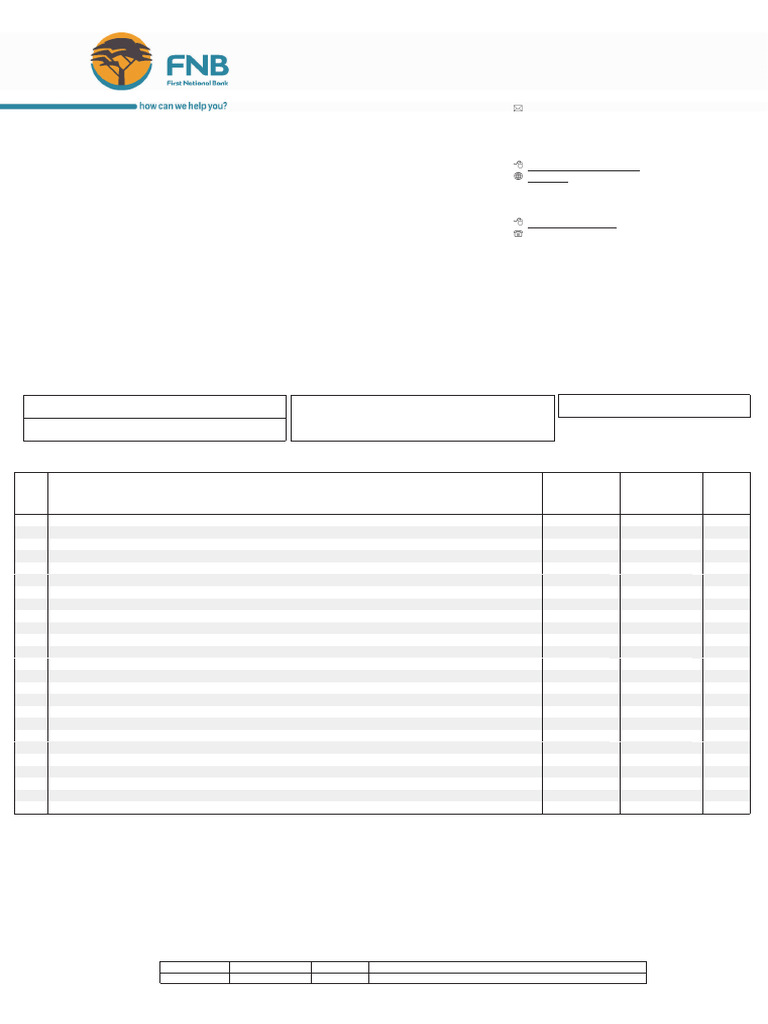 FNB Private Clients Current Acc 199 | PDF | Debit Card | Credit Card