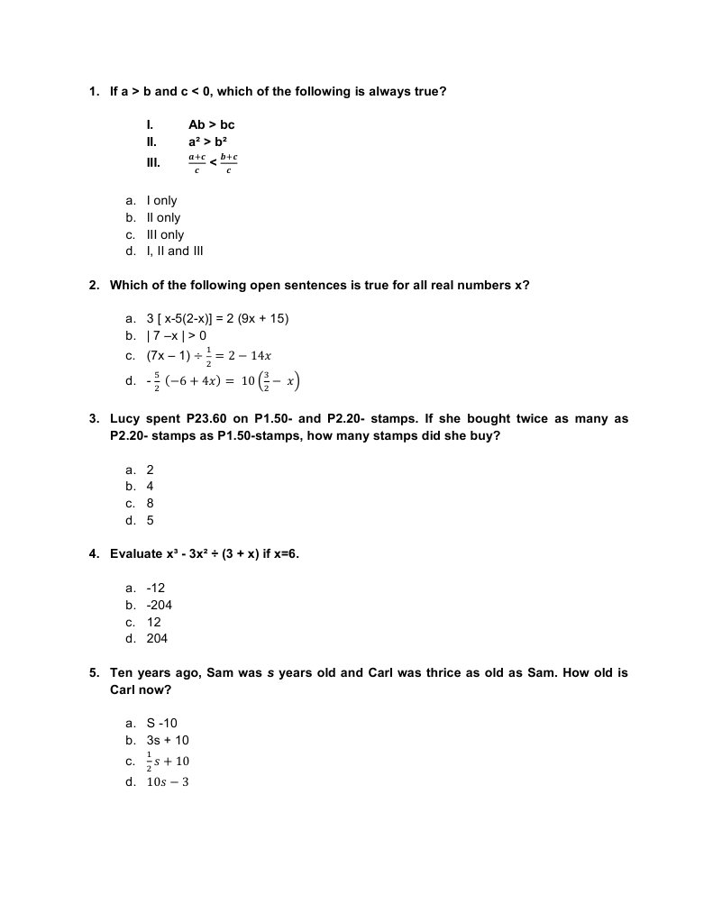 GMAT Math Test 1 | PDF | Abstract Algebra | Mathematical Concepts