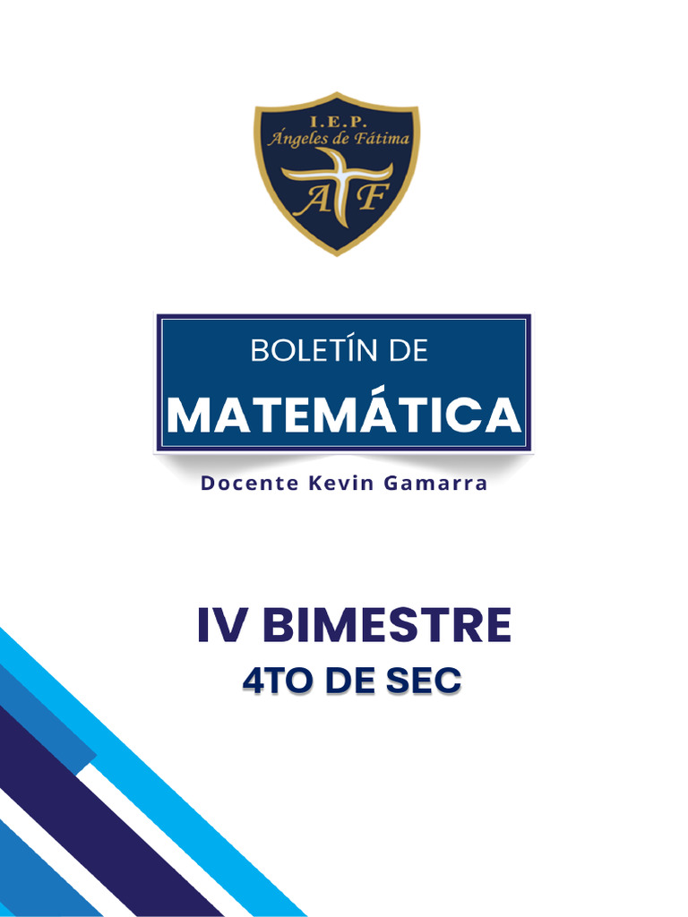 Boletín 4to Sec | PDF