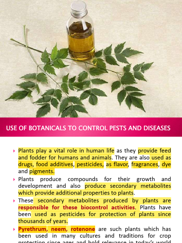 BOTANICAL PESTICIDES | PDF | Pesticide | Insecticide