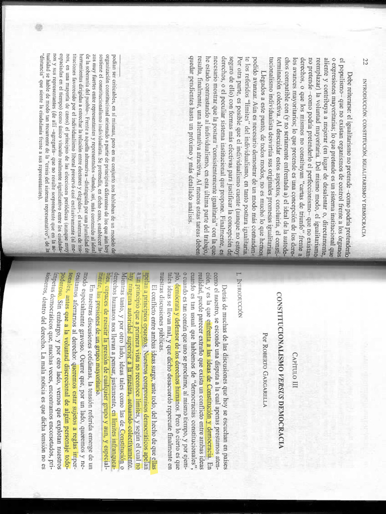 Gargarella Roberto Constitucionalismo Vs Democracia Pdf