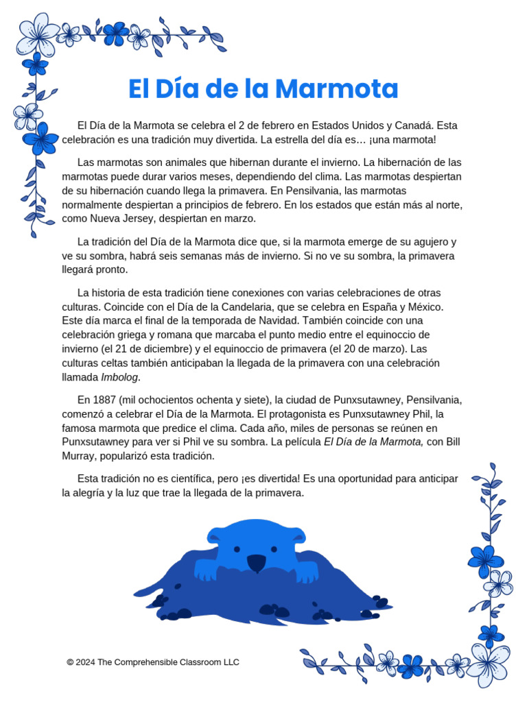 Article - Spanish - El dia de la marmota | PDF | Temporada de primavera ...