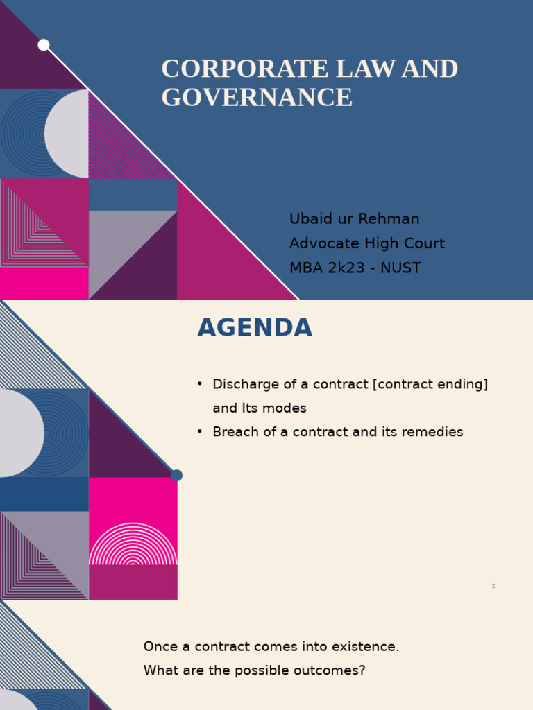 Contract Law -2 | PDF | Breach Of Contract | Damages
