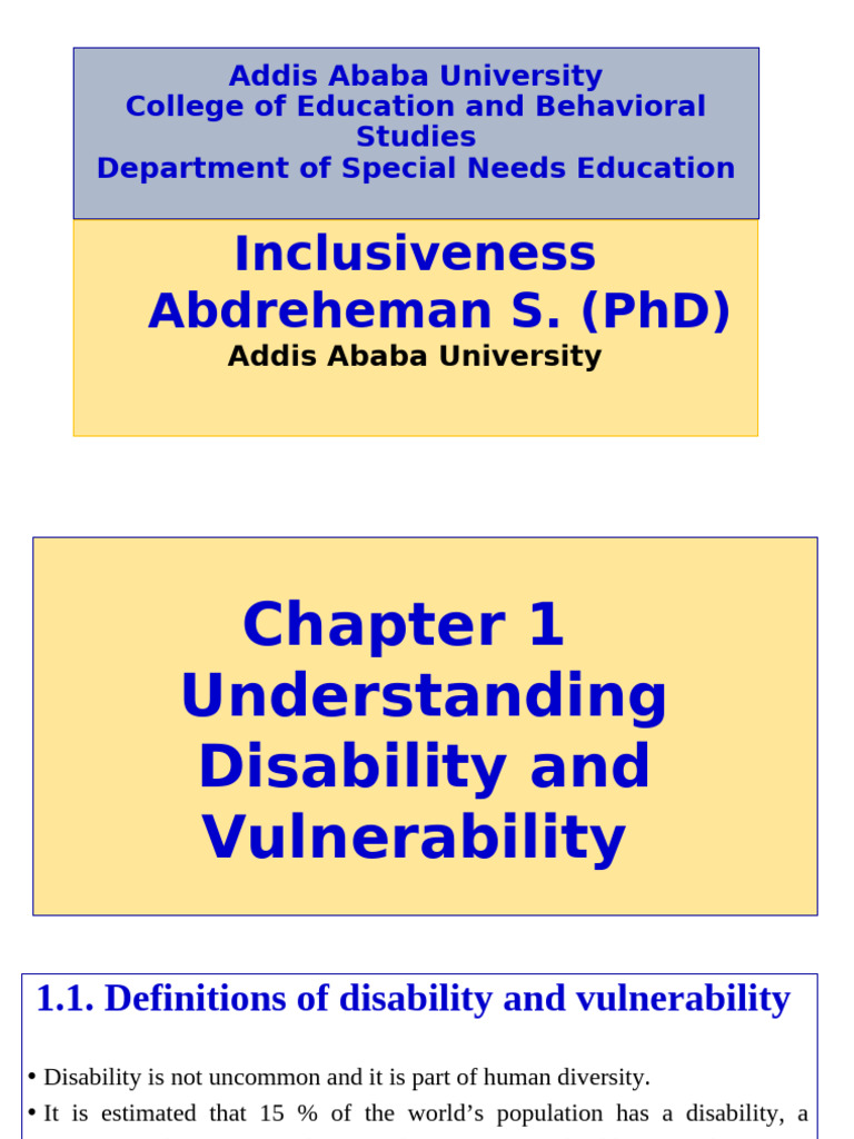 Chapter_1_Understanding_Disability_&_Vulnerability_FINAL | PDF | Disability | Vulnerability