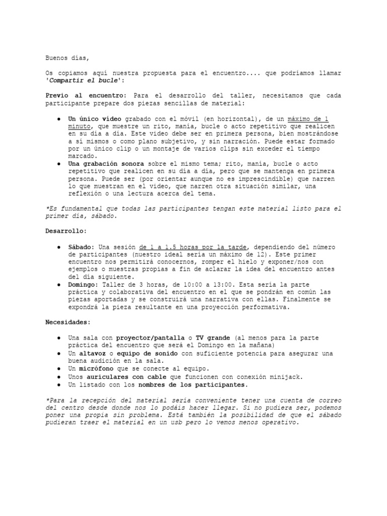 Compartir El Bucle-Rara Troupe | PDF