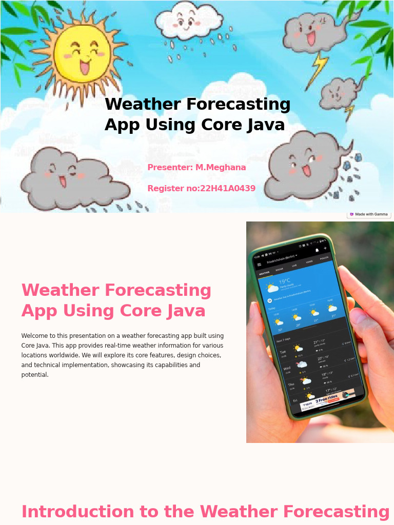Weather Forecasting App Using Core Java | PDF | Weather Forecasting | Weather