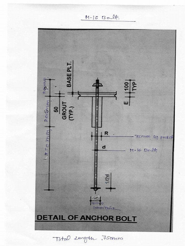 M-16 Bolt Detail Drawing | PDF