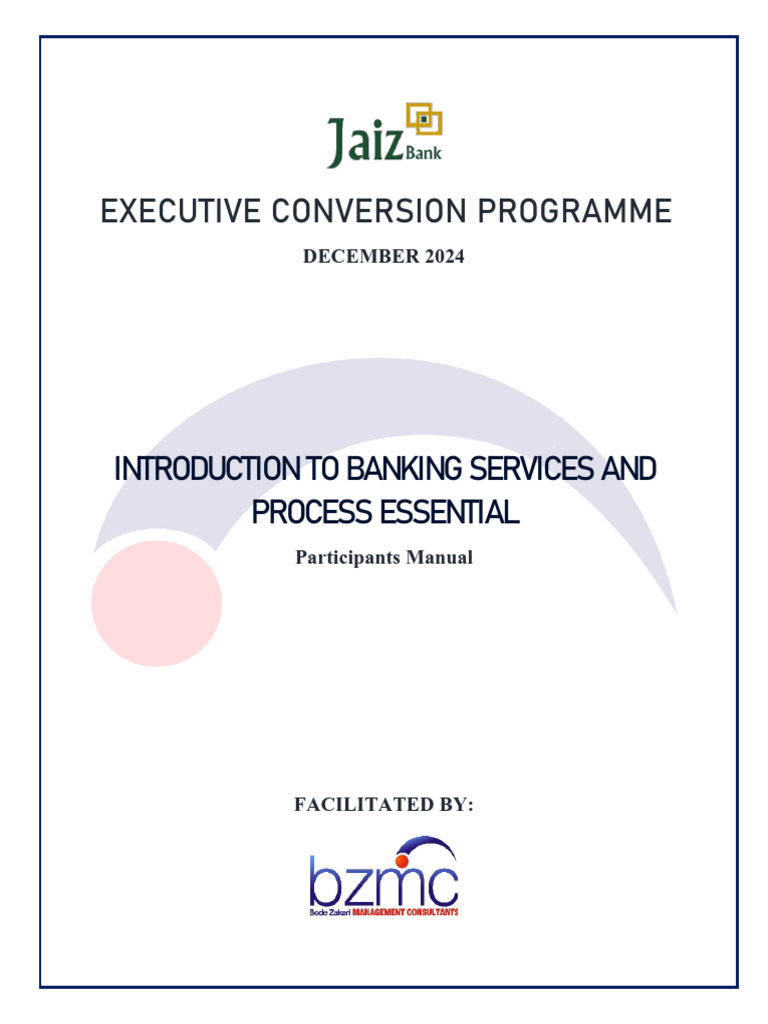 Banking Operations Training Manual | PDF | Banks | Islamic Banking And ...