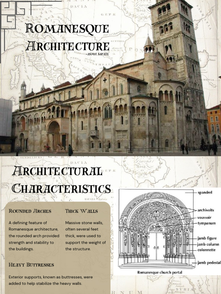 Romanesque Architecture | PDF | Vault (Architecture) | European ...
