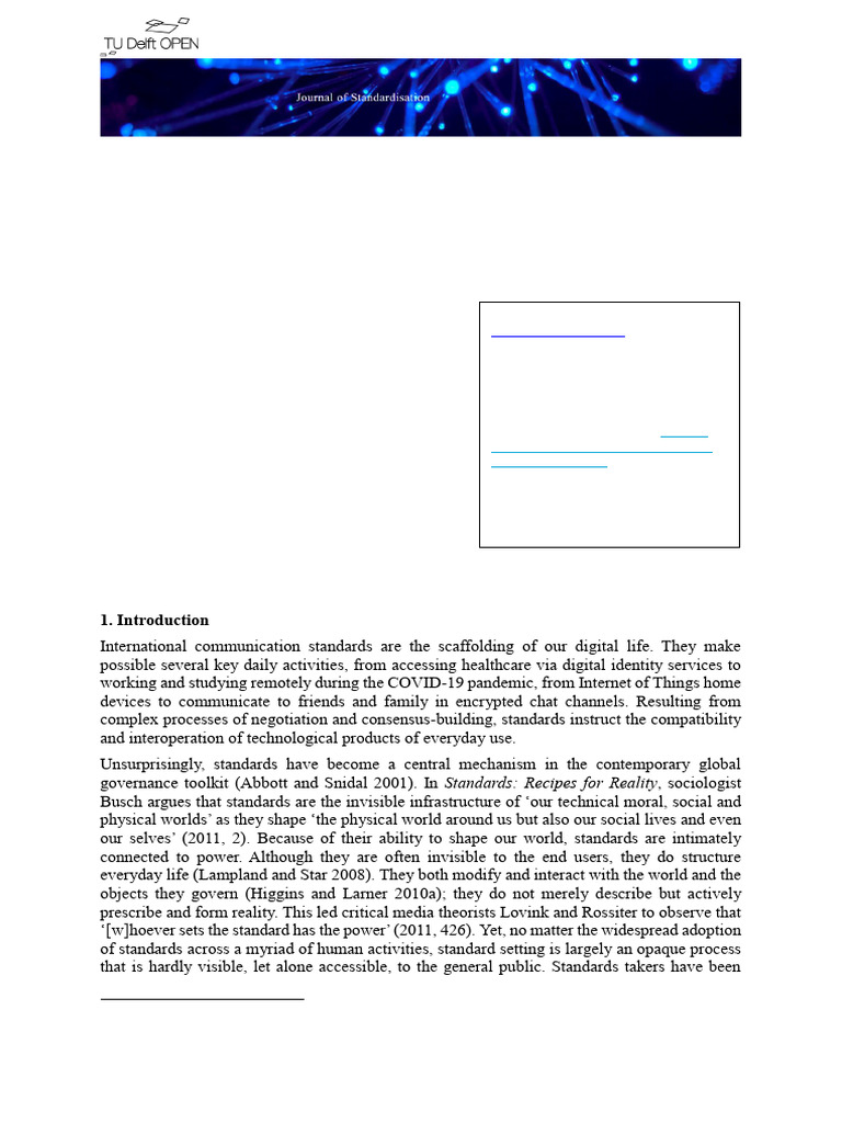 The Making of International Communication Standards | PDF | 3 G | Lte (Telecommunication)
