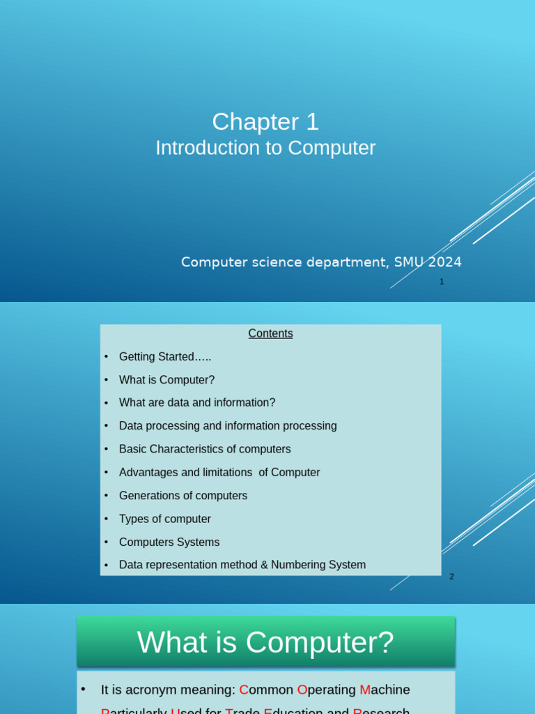 Introduction to ict | PDF | Central Processing Unit | Computer Data Storage Introduction to ict | PDF | Central Processing Unit | Computer Data Storage