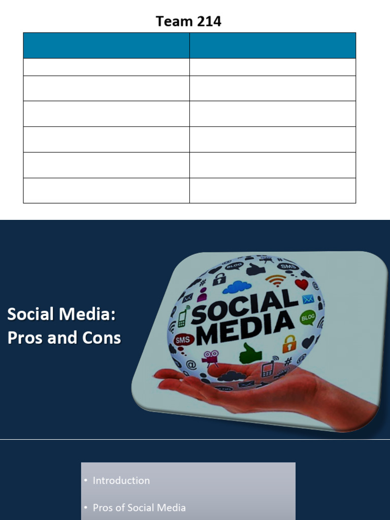 Social Media: Pros, Cons, and Tips | PDF | Social Media | Popular ...