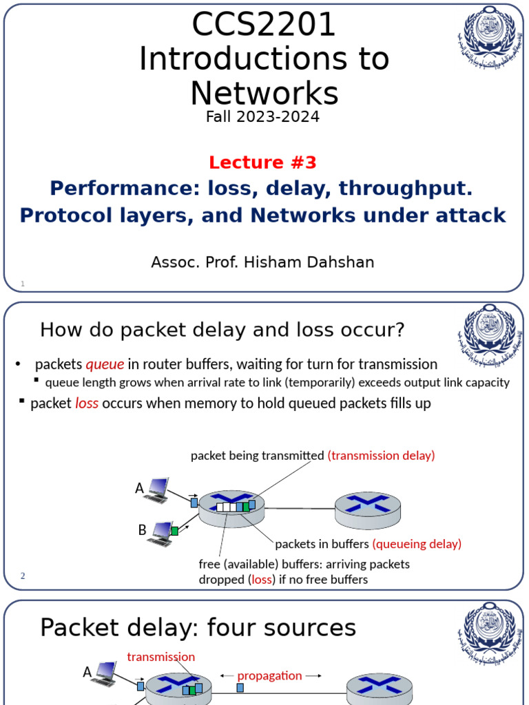 Week3 CCS2201 Introduction To Networks | PDF | Computer Network | Denial Of Service Attack