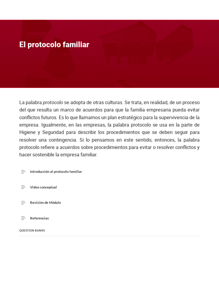 El Protocolo Familiar L4-M4 | PDF | Business | Planificación estratégica