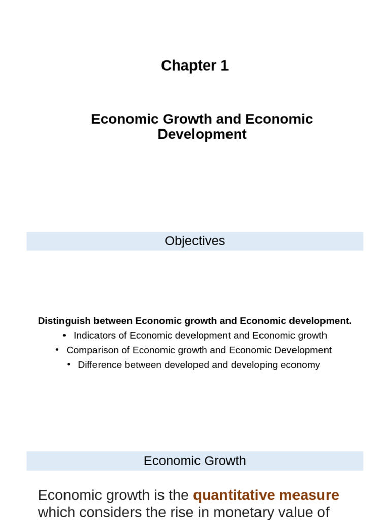 Chapter 1 3 | PDF | Gross Domestic Product | Economic Development
