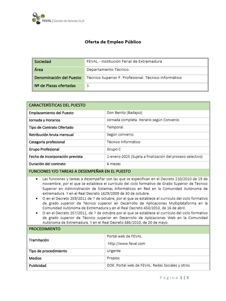 OPE Inform Form Profe-Enero-2025 | PDF