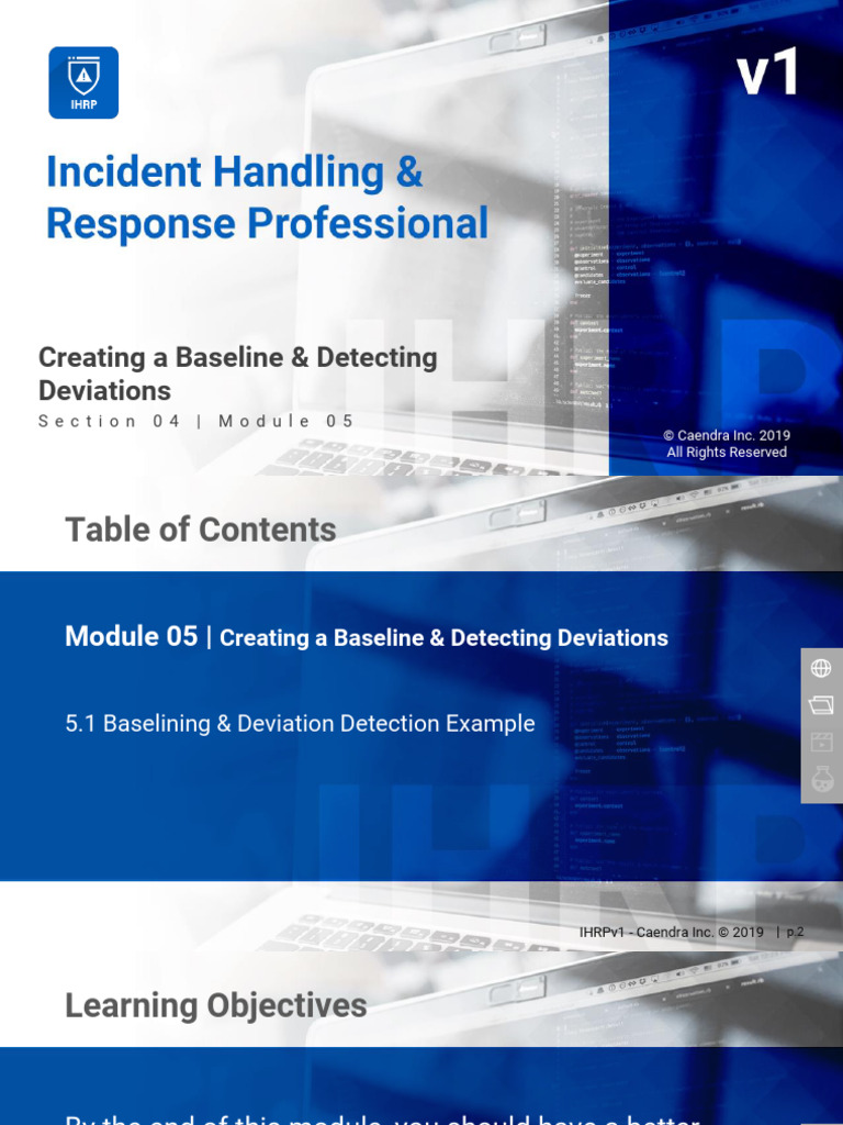 05 Creating A Baseline and Detecting Deviations | PDF | Remote Desktop Services | Computing