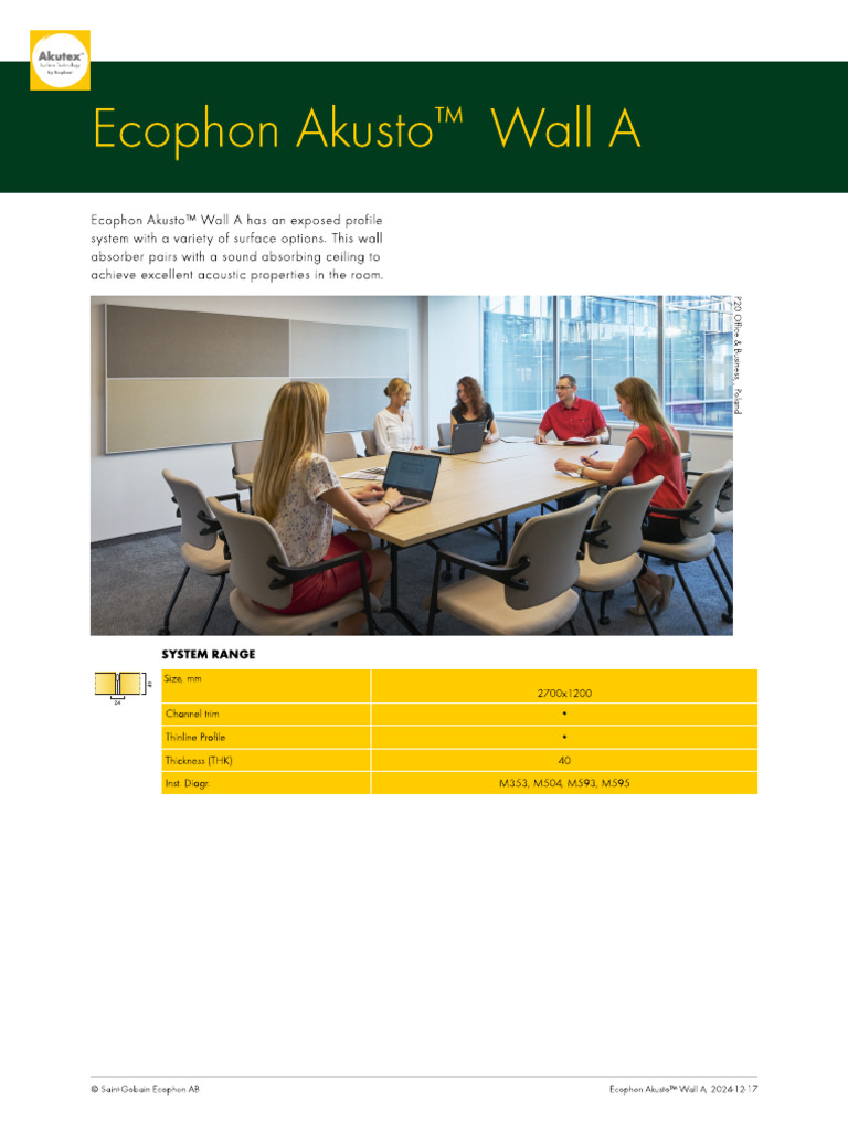 Akusto Wall A Product Techexp | PDF