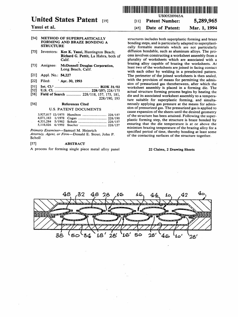 Us 5289965 | PDF | Welding | Construction