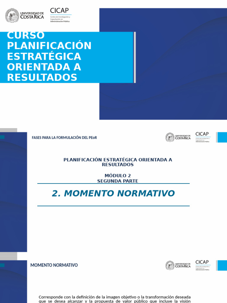 Módulo 2. PEI. Segunda Parte | PDF | Planificación | Planificación estratégica