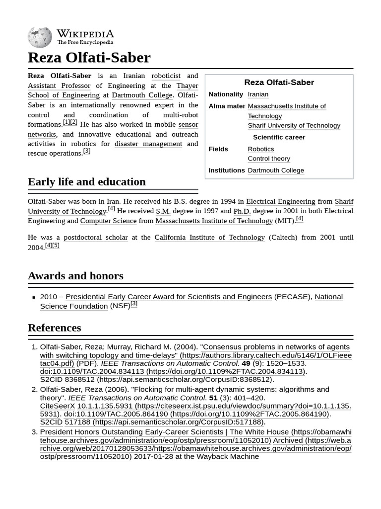Reza_Olfati-Saber | PDF | Computer Science | Computing