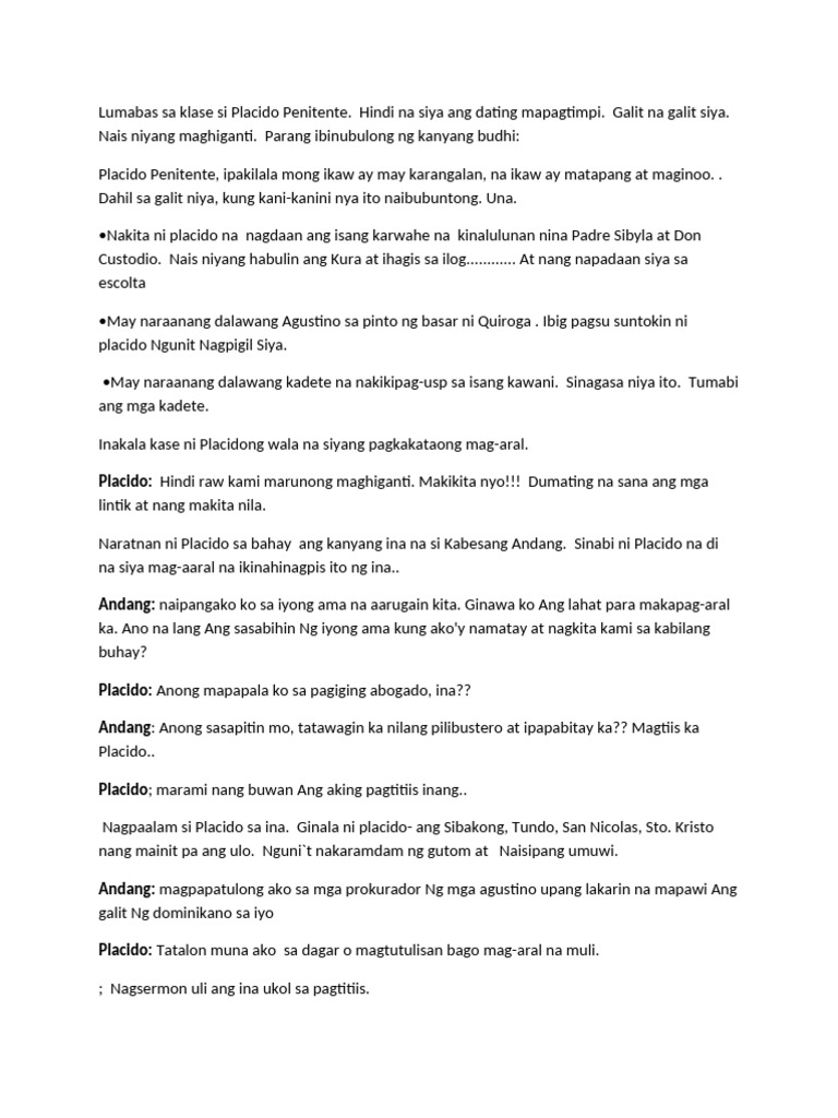 Kabanata 19 Buod | PDF