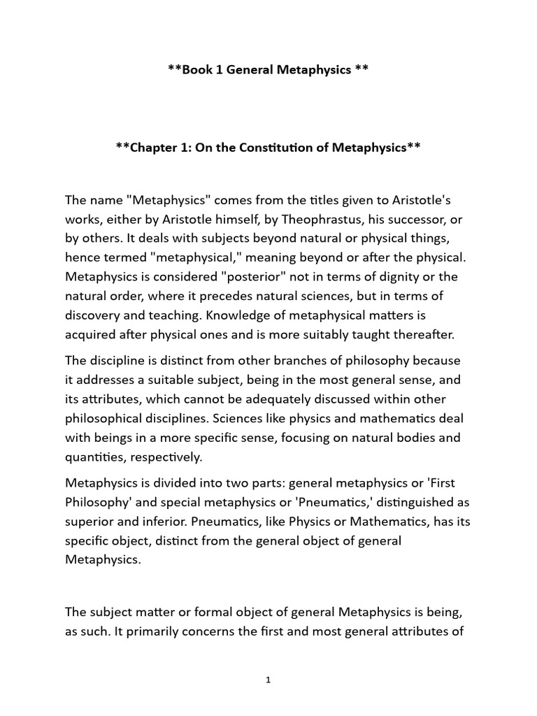 On_General_Metaphysics_and_Special_Metaphysics-_Senguerdius_1 | PDF ...