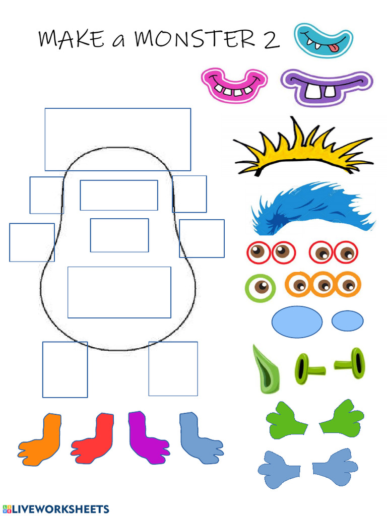 Body Parts - Make A Monster | PDF