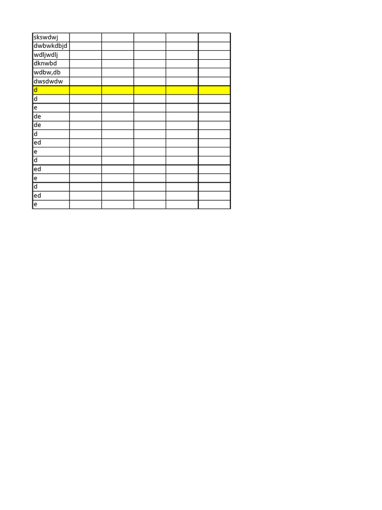 Auto Row Highlight Once Select It | PDF