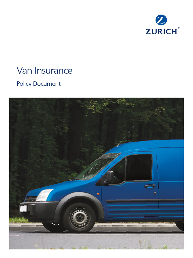 Zurich Van Policy Booklet | PDF | Liability Insurance | Insurance