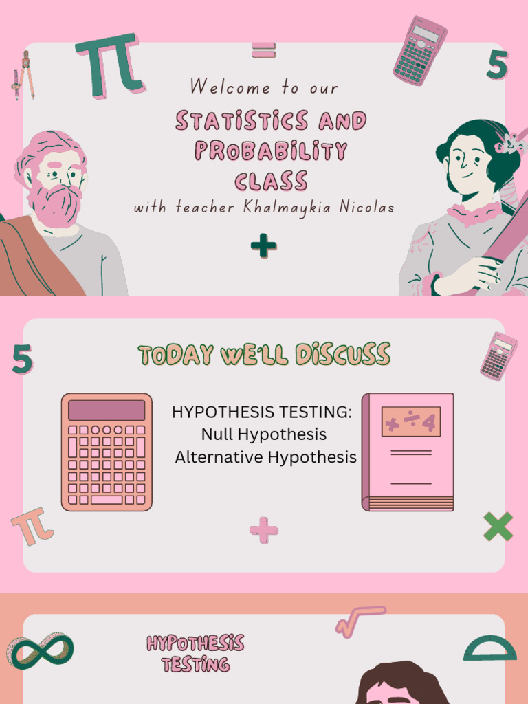Statistics and Probability Class | PDF | Null Hypothesis | Hypothesis
