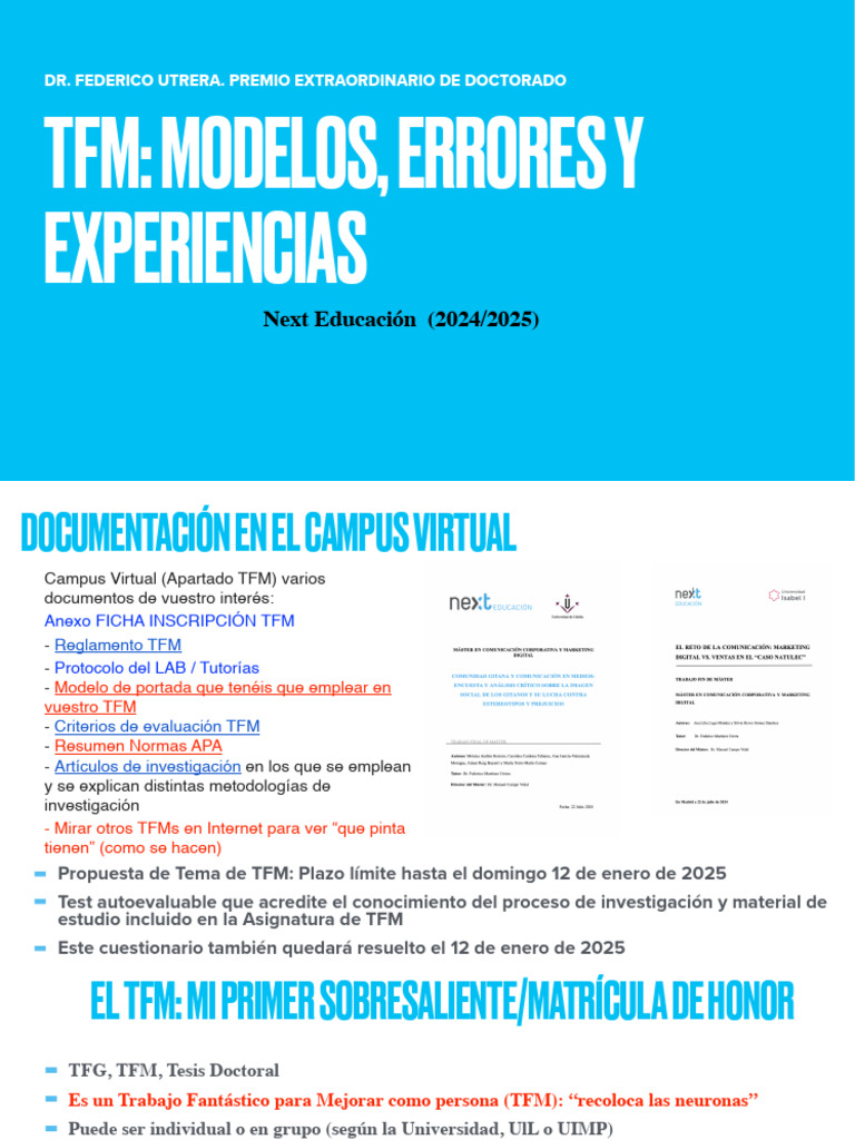 TFM Modelos Errores y Experiencias 2024-25 | PDF