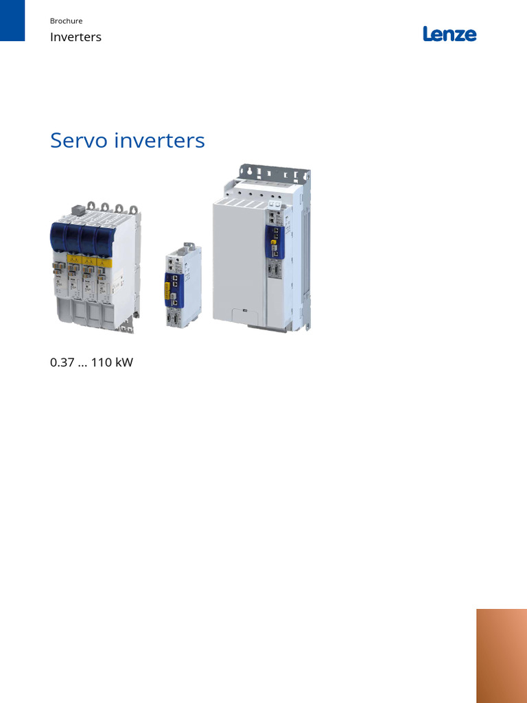 Brochure I950 Cabinet Servo Inverter Servoumrichter en | PDF | Electric ...