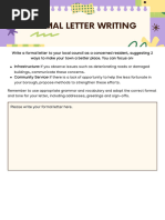 Formal Letter of Protest Writing Sample | PDF