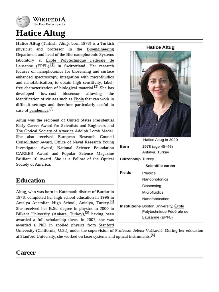 Hatice_Altug | PDF | Materials Science | Physical Sciences