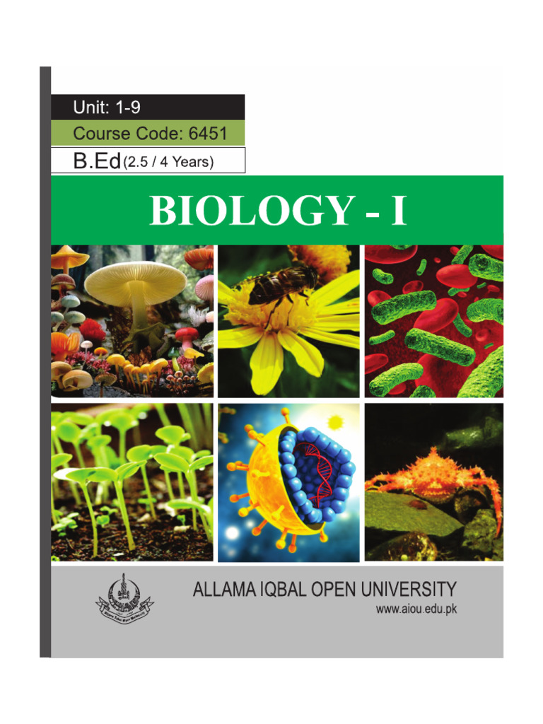 College Biology 1 (AIOU) | PDF | Bacteriophage | Hiv