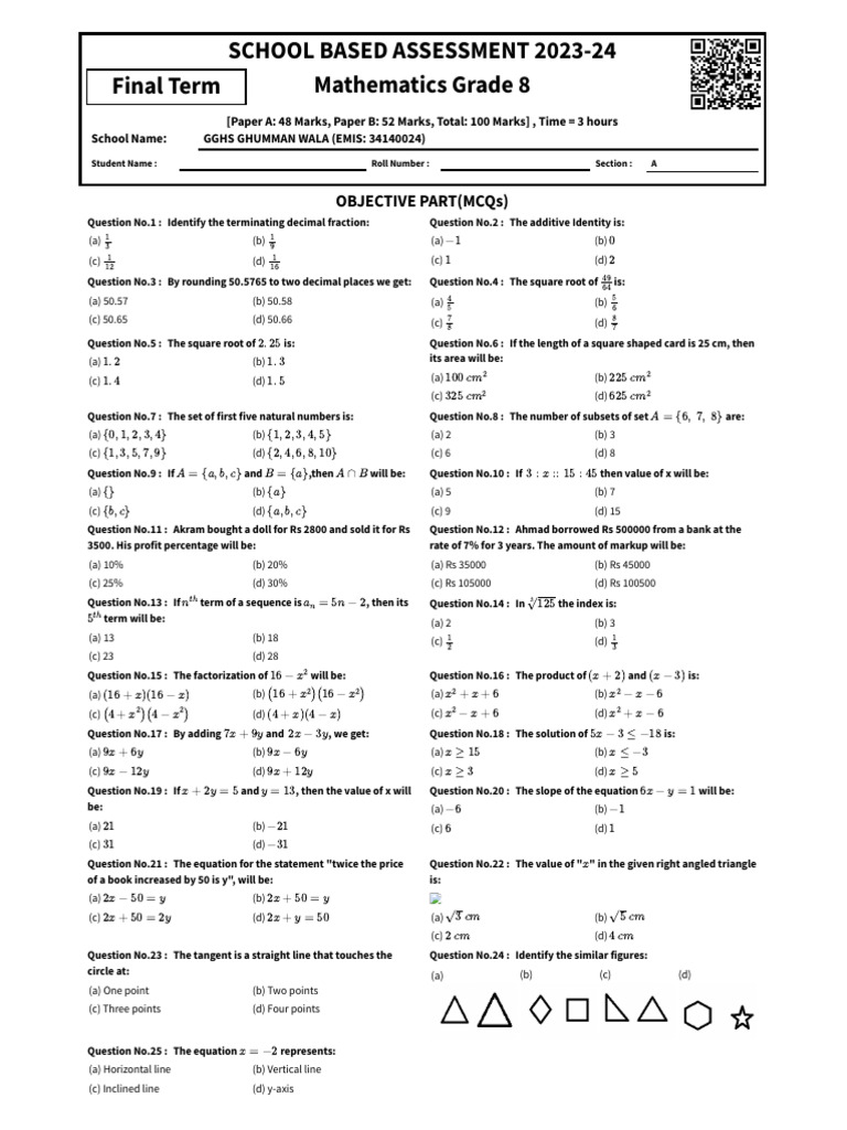 8 Math | PDF | Mathematical Concepts | Euclidean Geometry