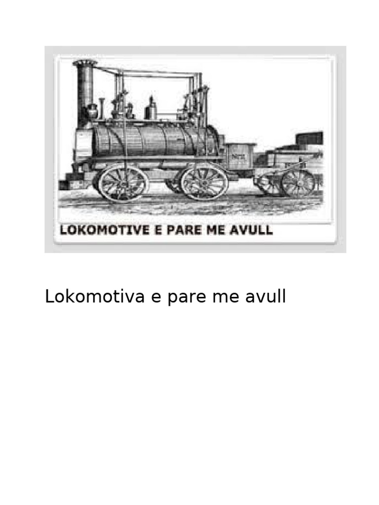 Lokomotiva e Pare Me Avull | PDF