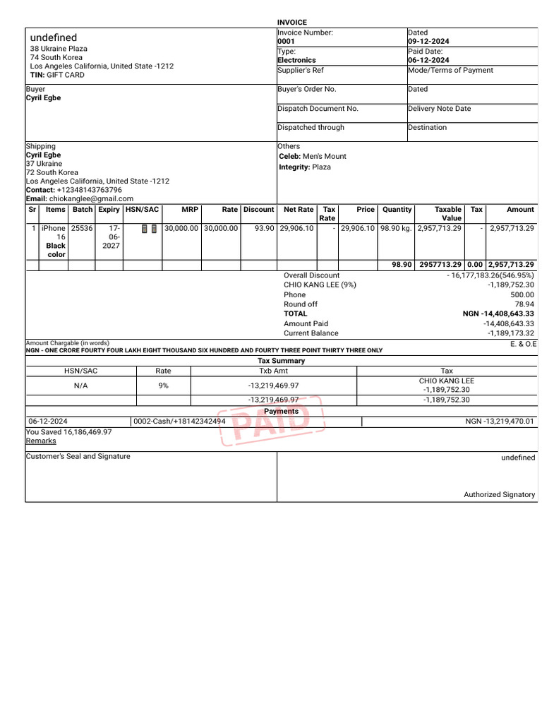 paid | PDF | Invoice | Government Finances