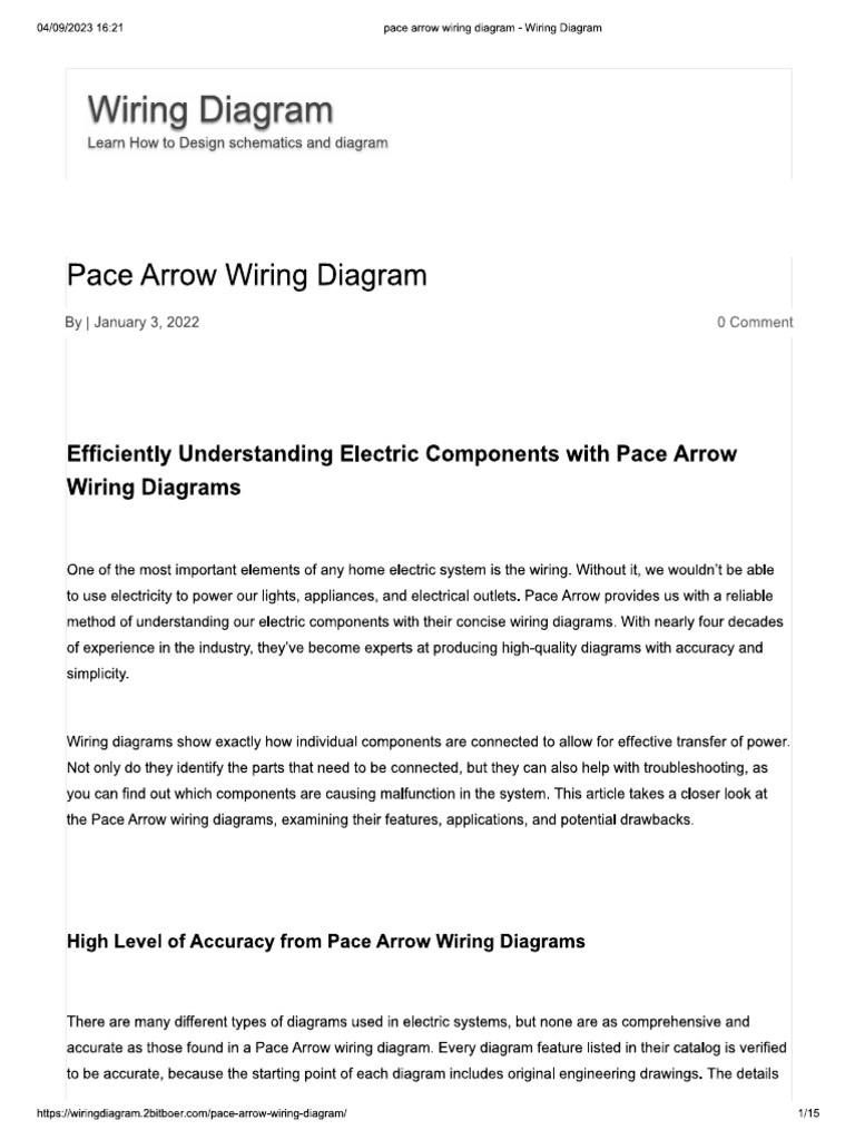 Pace Arrow Wirring | PDF