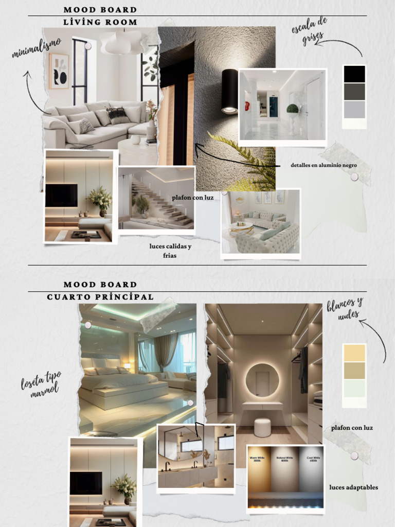 Black Minimalist MoodBoard | PDF