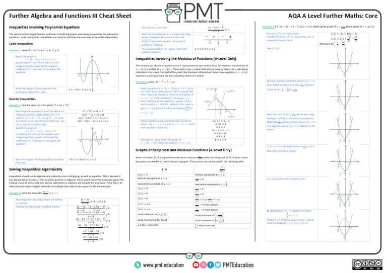 Further Algebra and Functions III | PDF | Complex Number | Factorization