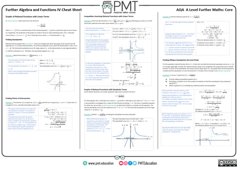 Further Algebra and Functions IV | PDF | Asymptote | Abstract Algebra