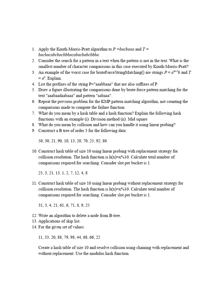 Advanced Algorithms & Data Structures | PDF | Algorithms | Theoretical ...