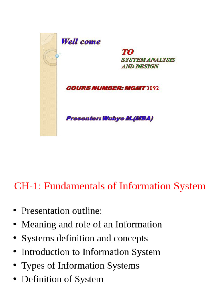 SAD CH-1 new | PDF | System | Databases