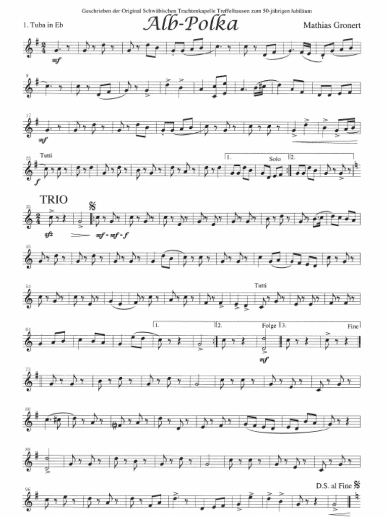 alb-polka Tuba 1 Eb | PDF