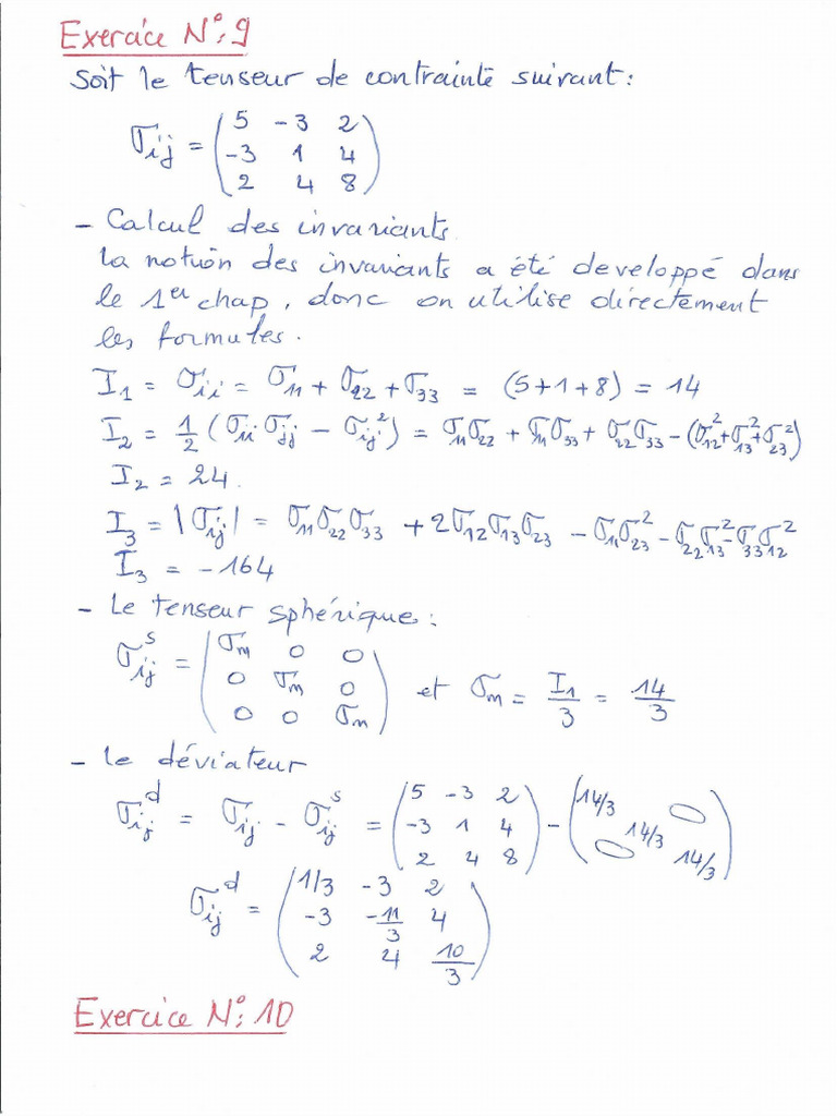 TD2 Corrigé Exo 9 14 | PDF