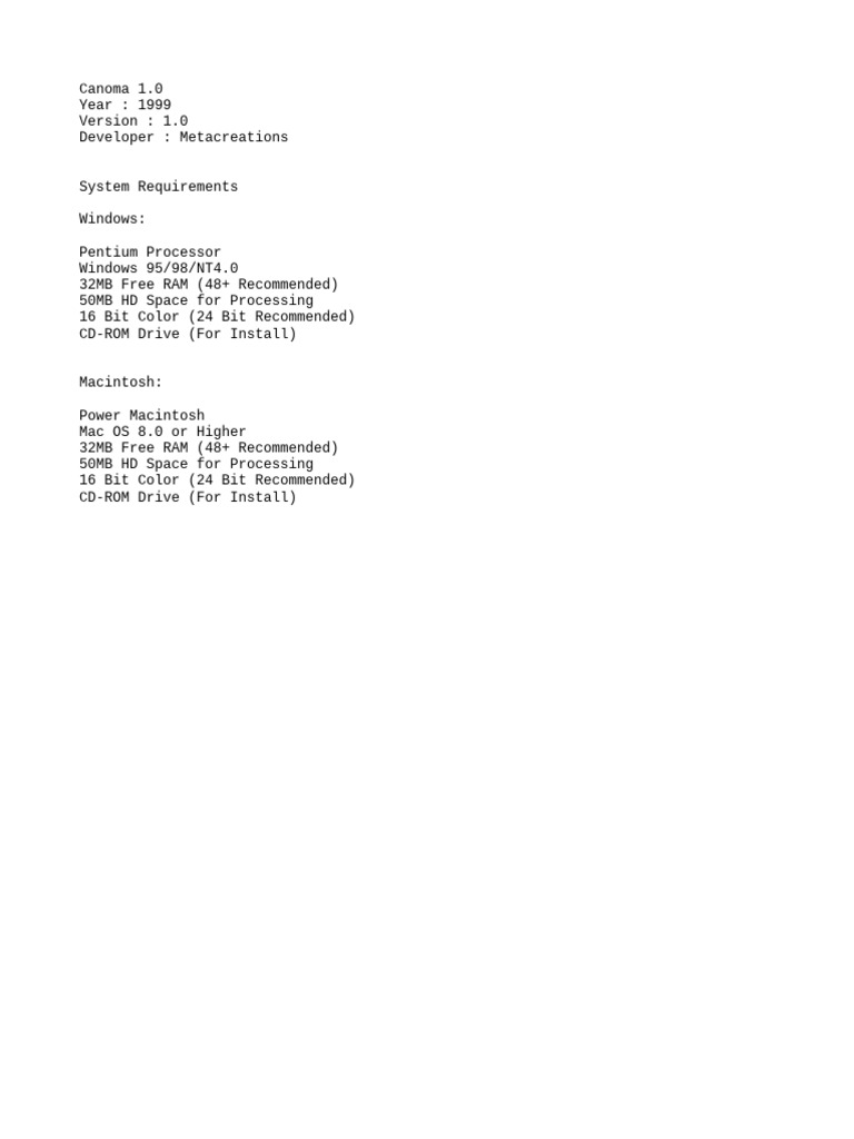 System Requirements | PDF