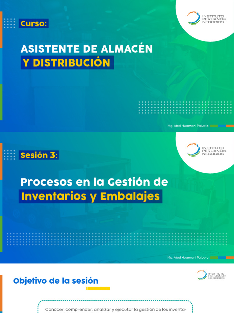 Sesión 3 - Asistente de Almacén y Distribución | PDF | Informática | Business
