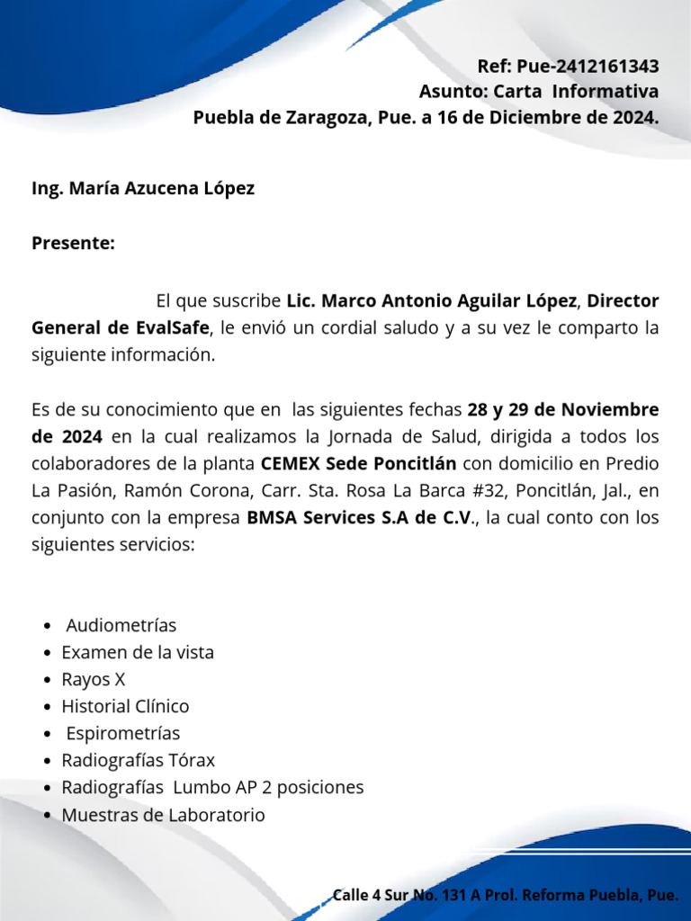 Carta Informativa | PDF